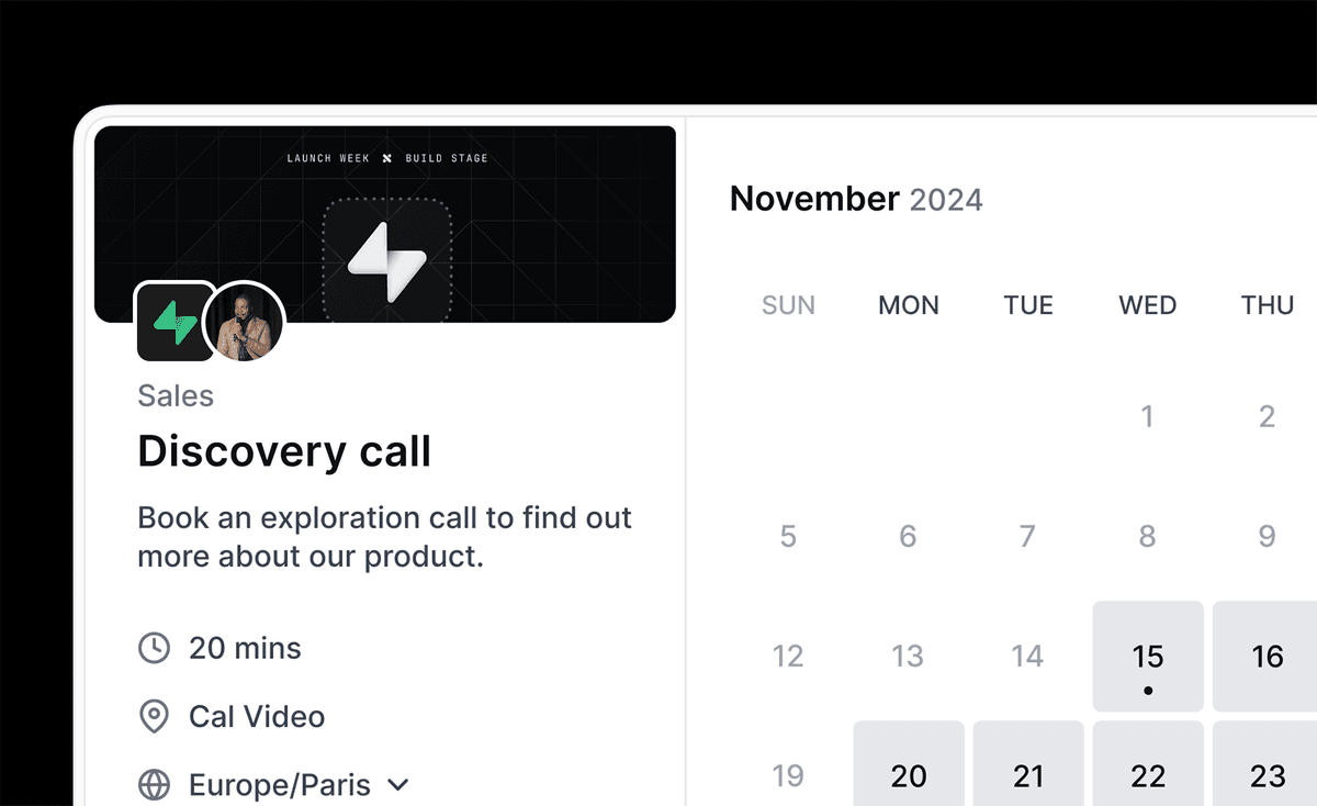 Sales Templates | Cal.com